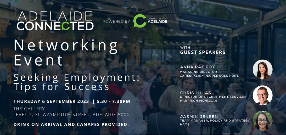 Committee for Adelaide | Shaping the future of Greater Adelaide