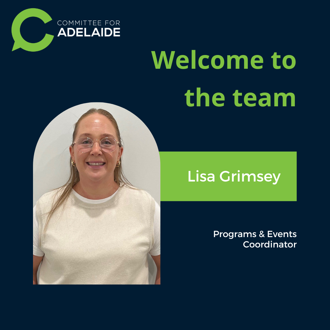 Welcome new staff - Lisa Grimsey - Committee For Adelaide